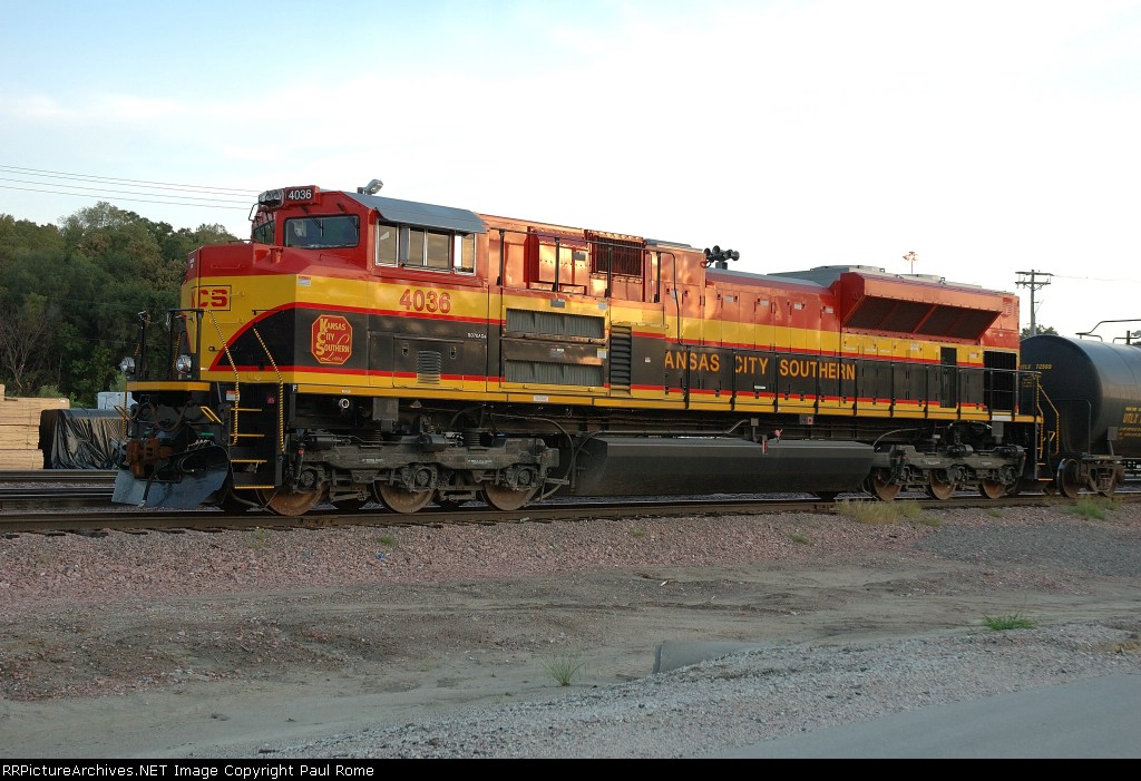 KCS 4036, EMD SD70ACe, at the BNSF Gibson Yard